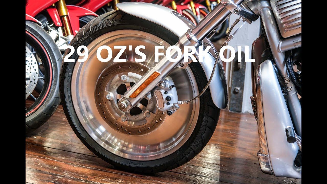 2003 HARLEY V ROD RESTORATION PT 9 FORKS AND FRONT WHEEL ASSEMBLY - YouTube
