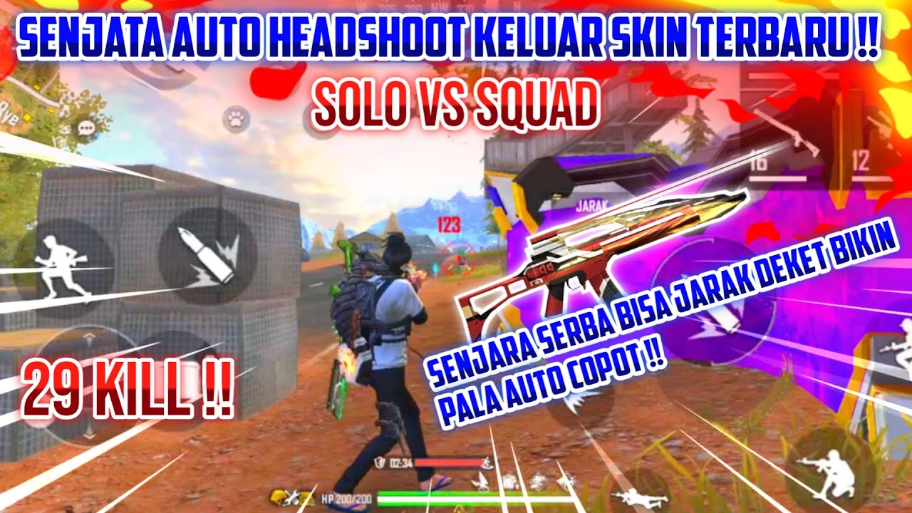 SOLO VS SQUAD REVIEW SKIN G36 TERBARU !! PALA AUTO COPOT !! FREE FIRE ...