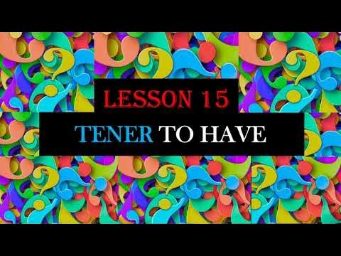 LESSON 15 VERBO TENER WITH EXAMPLES IN HINDI/ENGLISH - YouTube