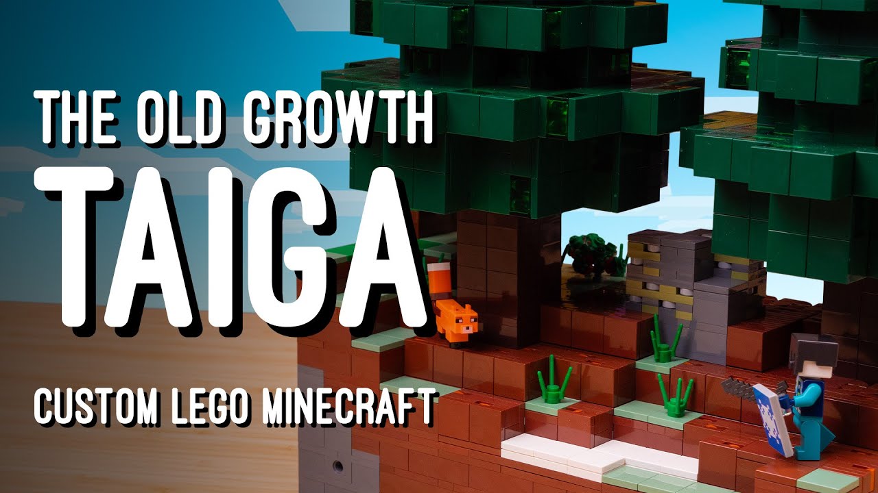 Old Growth Taiga | Custom LEGO Minecraft World - YouTube