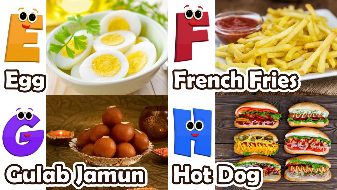 Food ABC Song | Food Alphabet Song | Phonics song a to z | Learn ABC ...