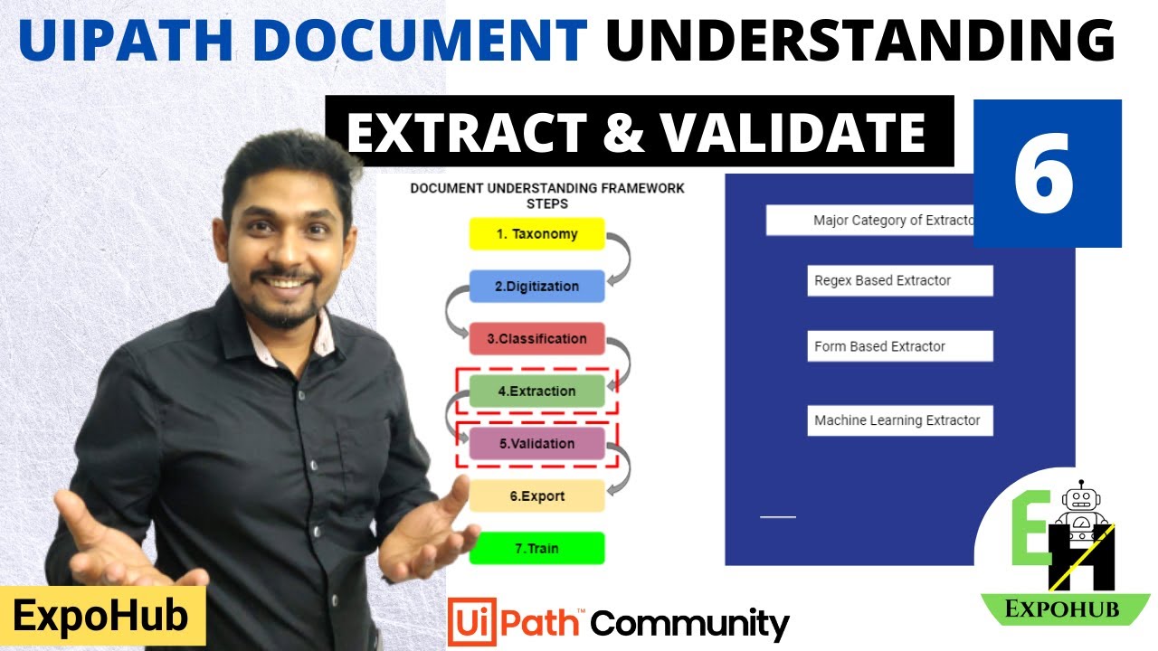 UiPath Document Understanding # 6 | Extract and Validate | ExpoHub | By ...