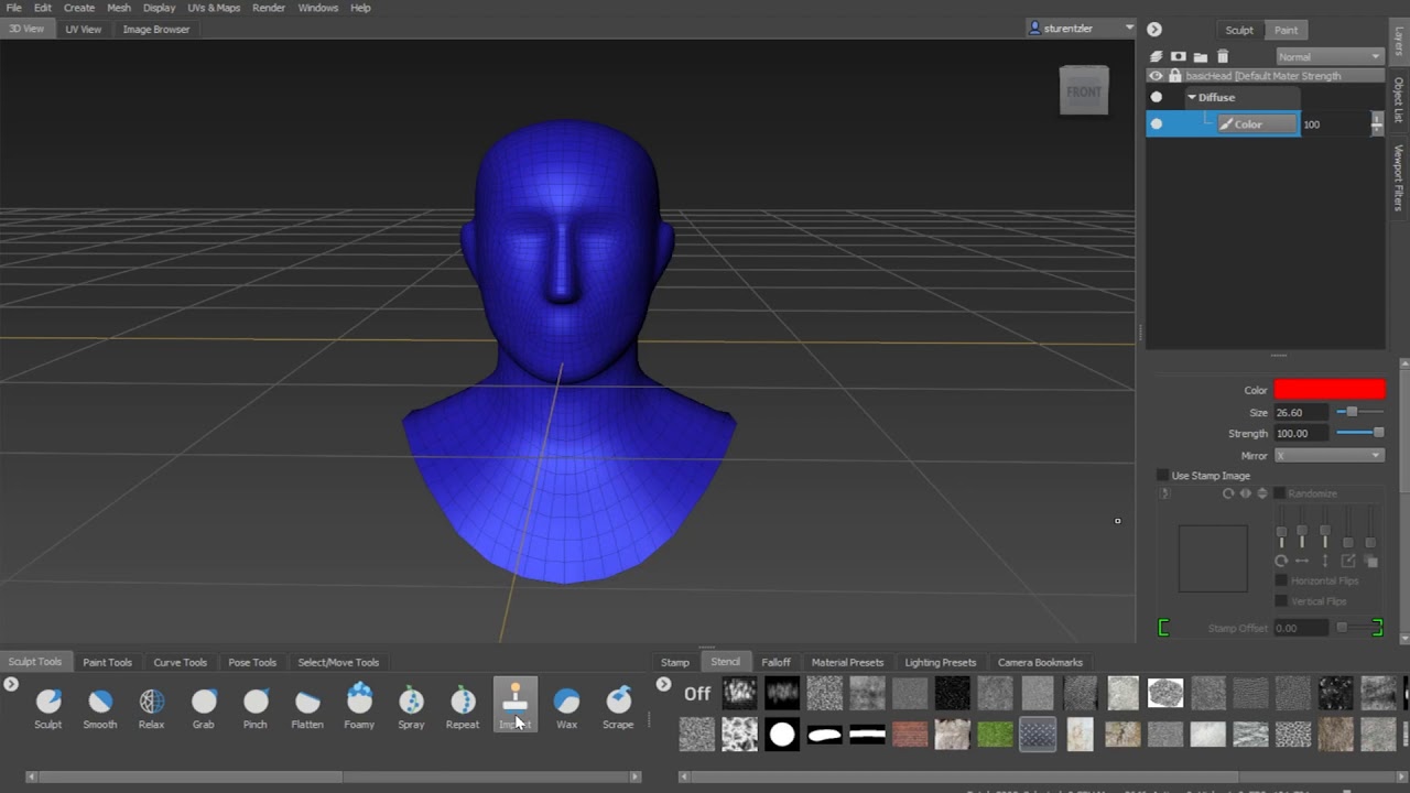 Mudbox - Introduction to Painting - YouTube