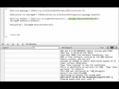 Objective C. Tutorial 26. Arrays, Strings y Variable Aleatoria. (Español Latino) - YouTube