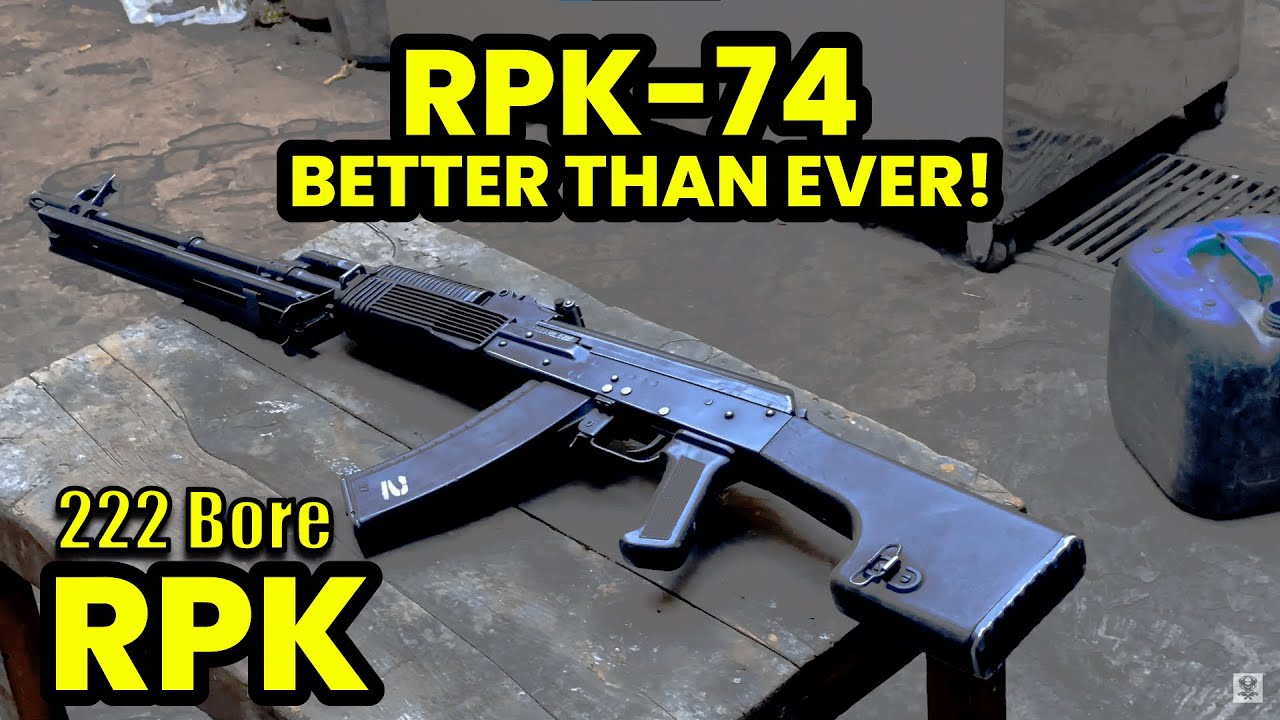 Molot Made 222 Bore RPK-74 Russian - YouTube