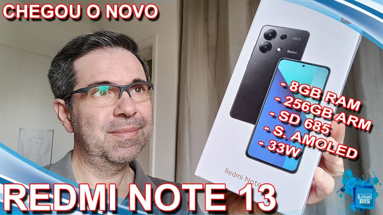 Chegou o Redmi Note 13 4G - Unboxing e primeiras impressões - 8GB RAM ...