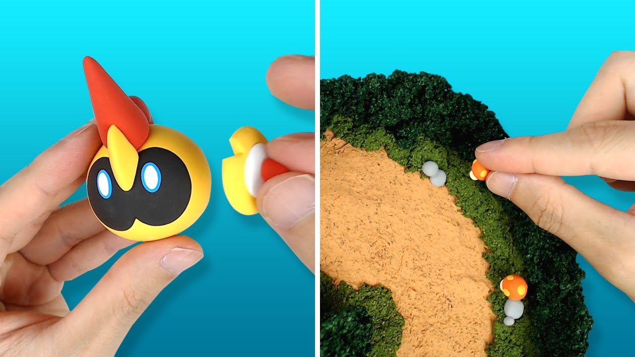 Pokémon Sword & Shield Clay Art: Falinks and Forest Diorama!! - YouTube