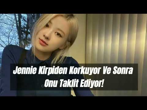 ~JENNİE kirpiden korkup kirpiyi taklit ediyor~🌟|edit|🌟