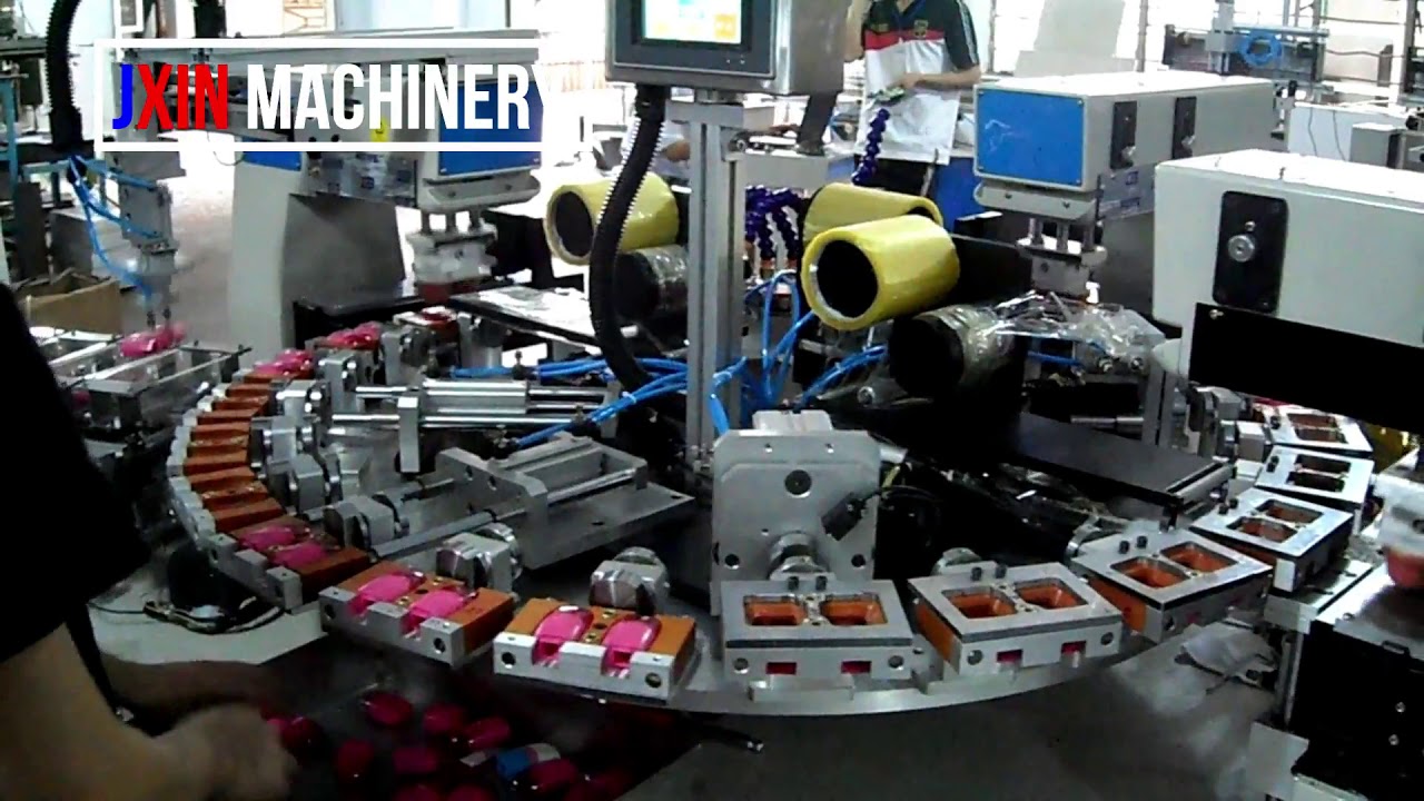 High Productivity Automatic Pad Printing Machine For Cosmetic Tube ...