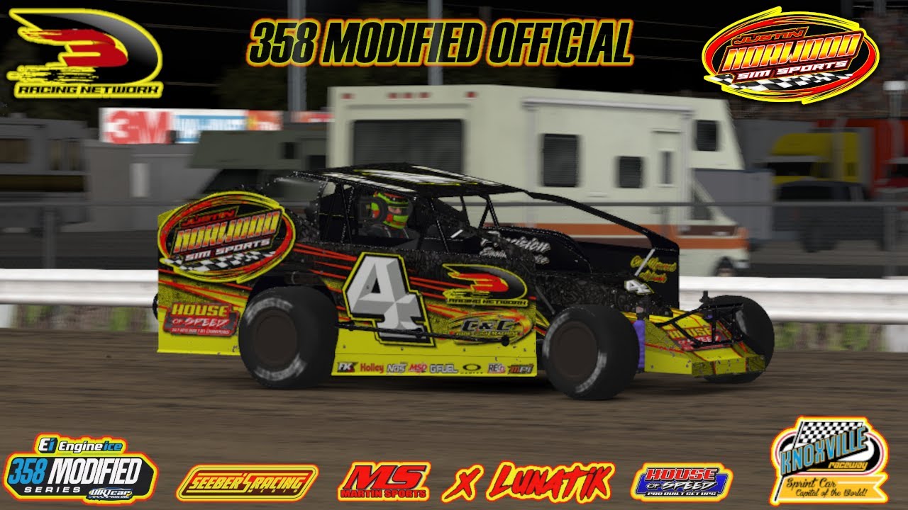 iRacing Small Block Modified Official At Knoxville - YouTube