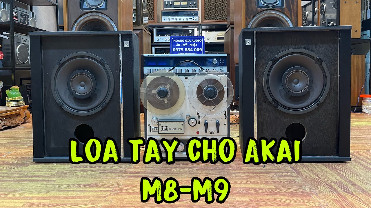 Bác nào đang sở hữu cối tự hành Akai M8-M9 mà không sở hữu đôi loa này thì hơi phí. - YouTube