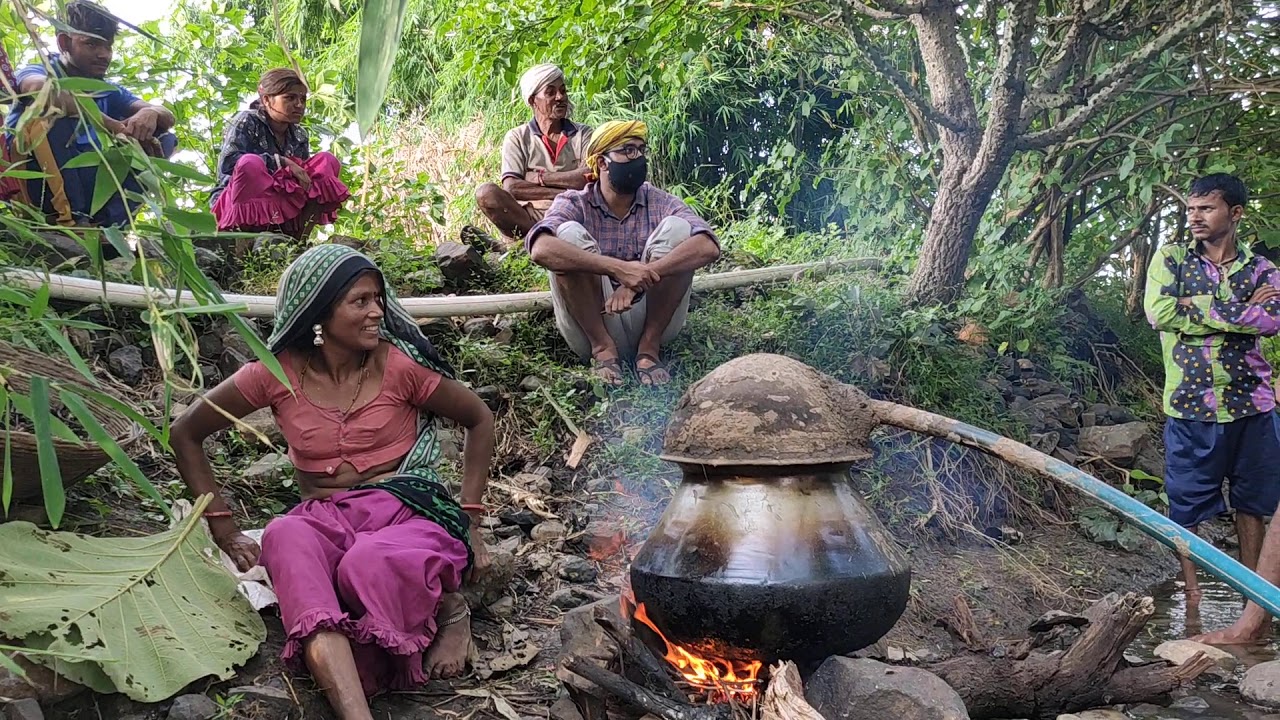 Indian tribals mahua processing - YouTube