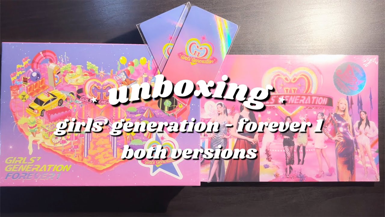 girls' generation forever 1 album unboxing ⭑ both versions!! - YouTube