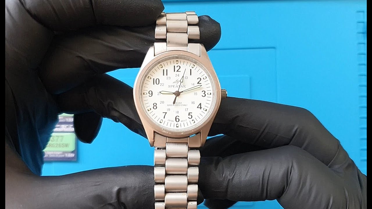 China Made Generic Quartz Watch battery replaced - YouTube