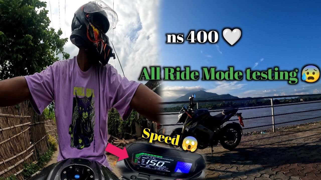 All Ride Mods Test on ns 400 😊 | Sport mode Me bahut tej bhag raha hai ...