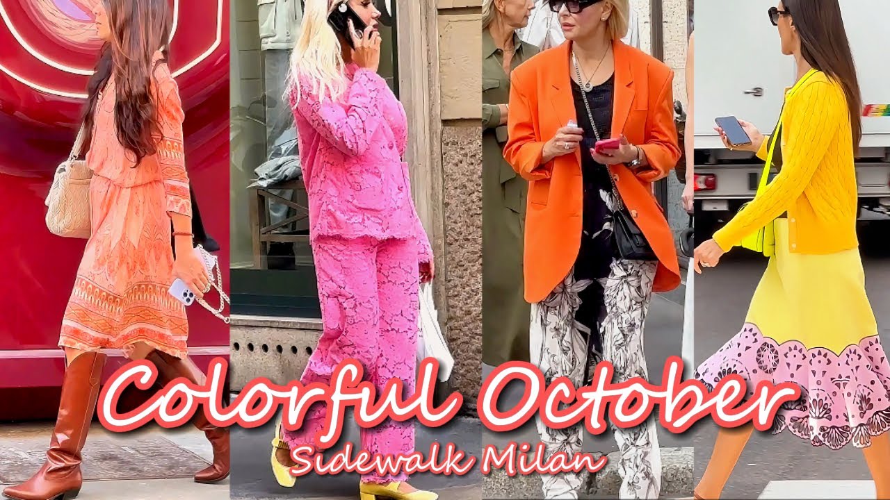 Colorful October Streetstyle Fashion | Maximizing Autumn Shoes and ...