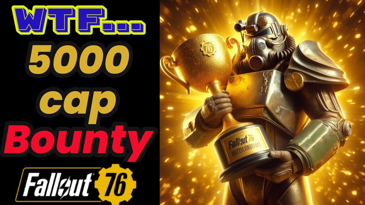 Fallout 76 PVP play Tarkus M 5000 cap wanted player - YouTube