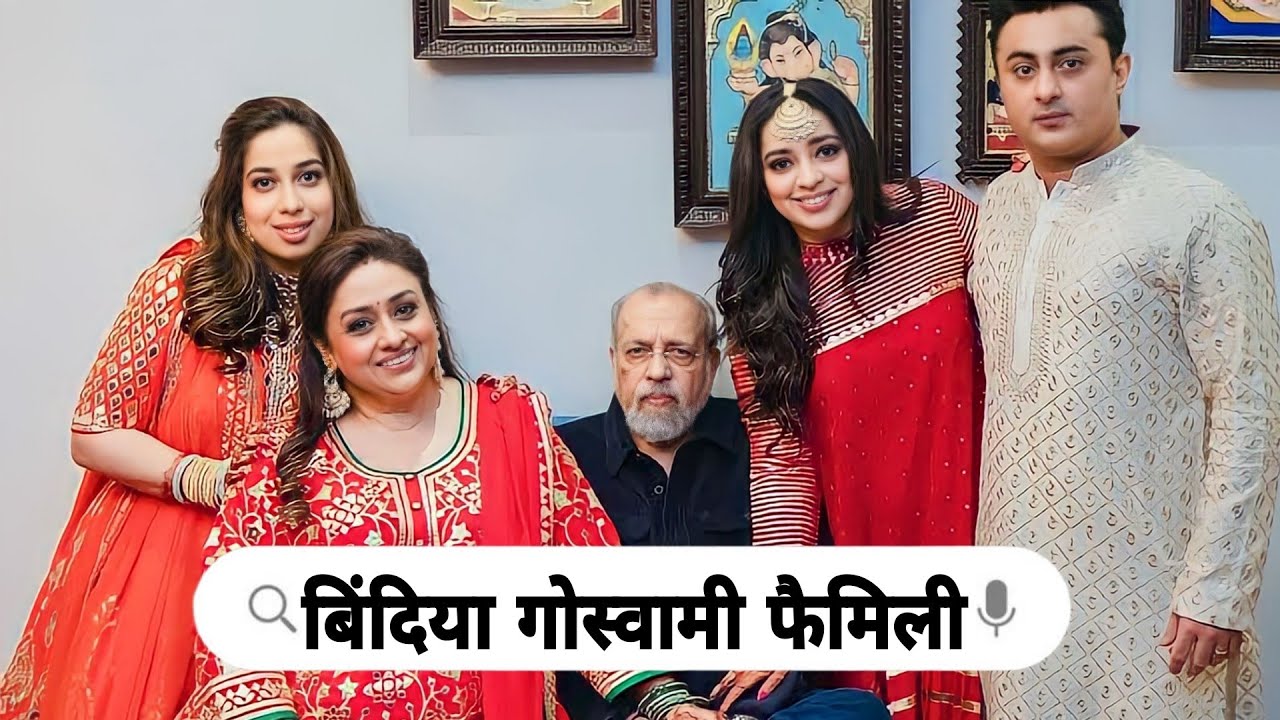 Legendary Bollywood actress Bindiya goswami with his husband, daughter ...