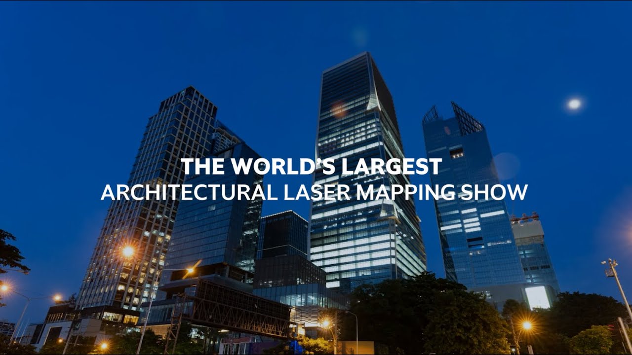 One Bangkok: The World's Largest Architectural Laser Mapping Show #2 - YouTube