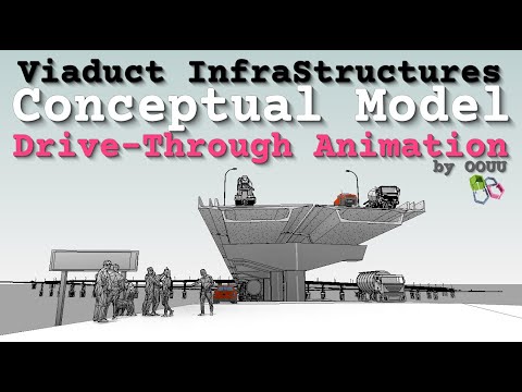 DriveThrough Animation on Viaduct Civil Infrastructures *040 - YouTube