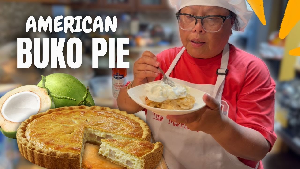 First time baking BUKO PIE in America – Don't Bash Me! - YouTube