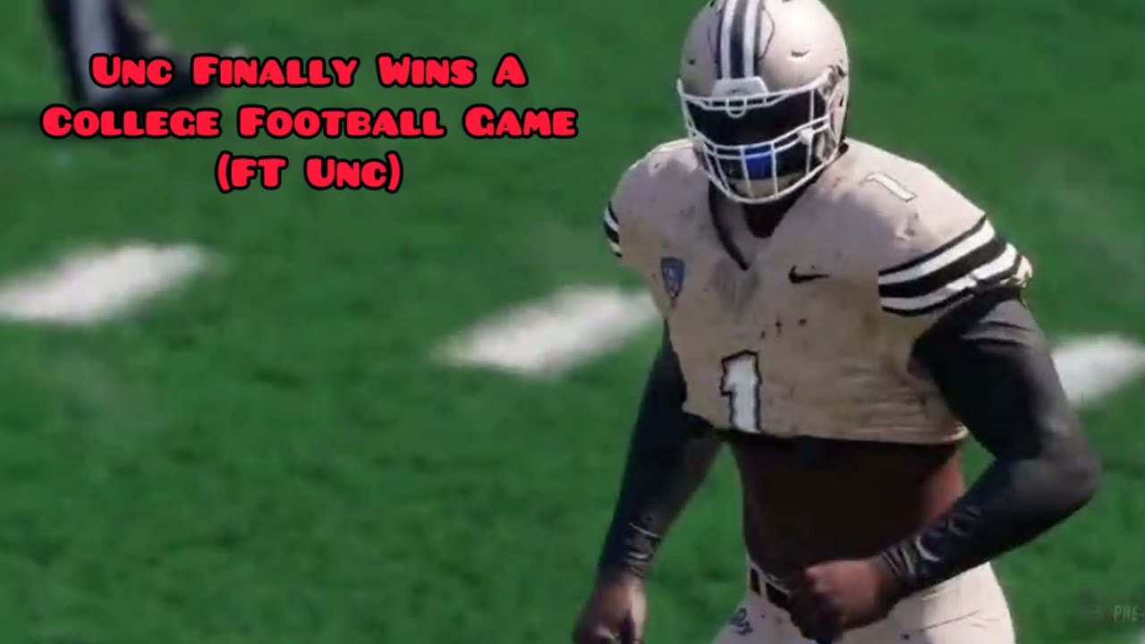 Unc Finally Wins A College Football Game (FT Unc) - YouTube