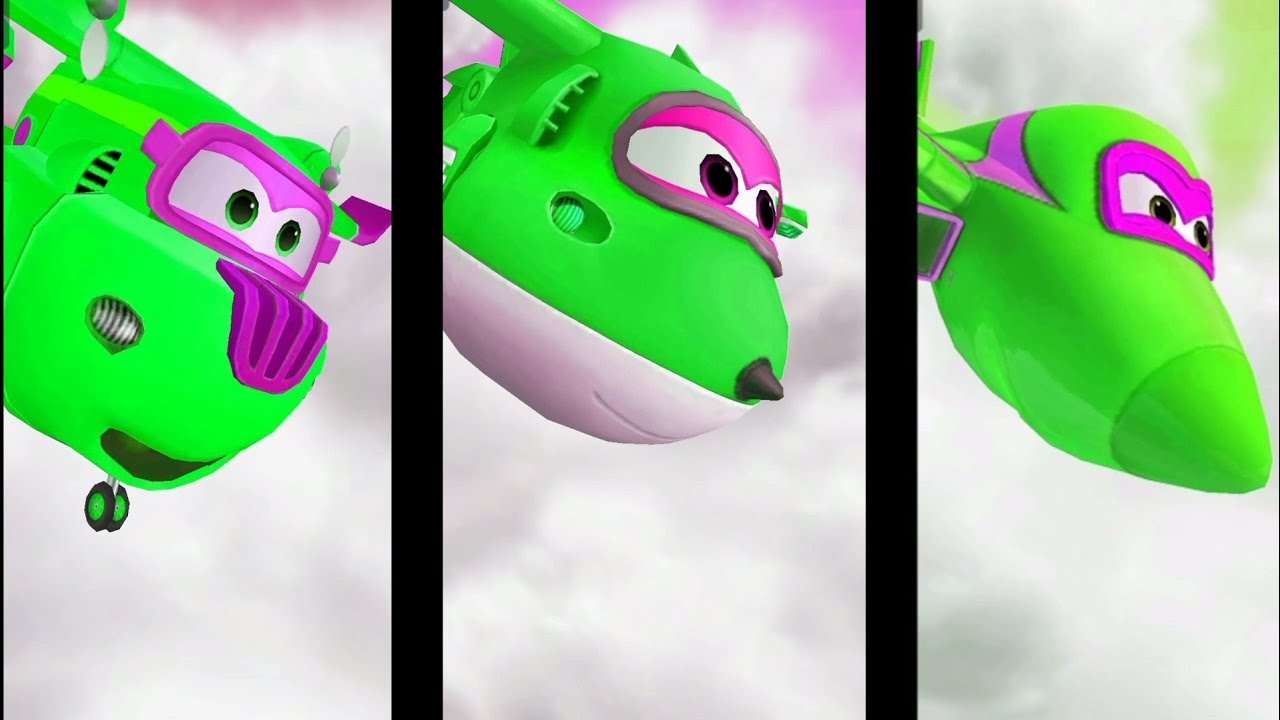 Super Wings : Jett Run - Donnie Green vs Jett Green vs jarome Green ...