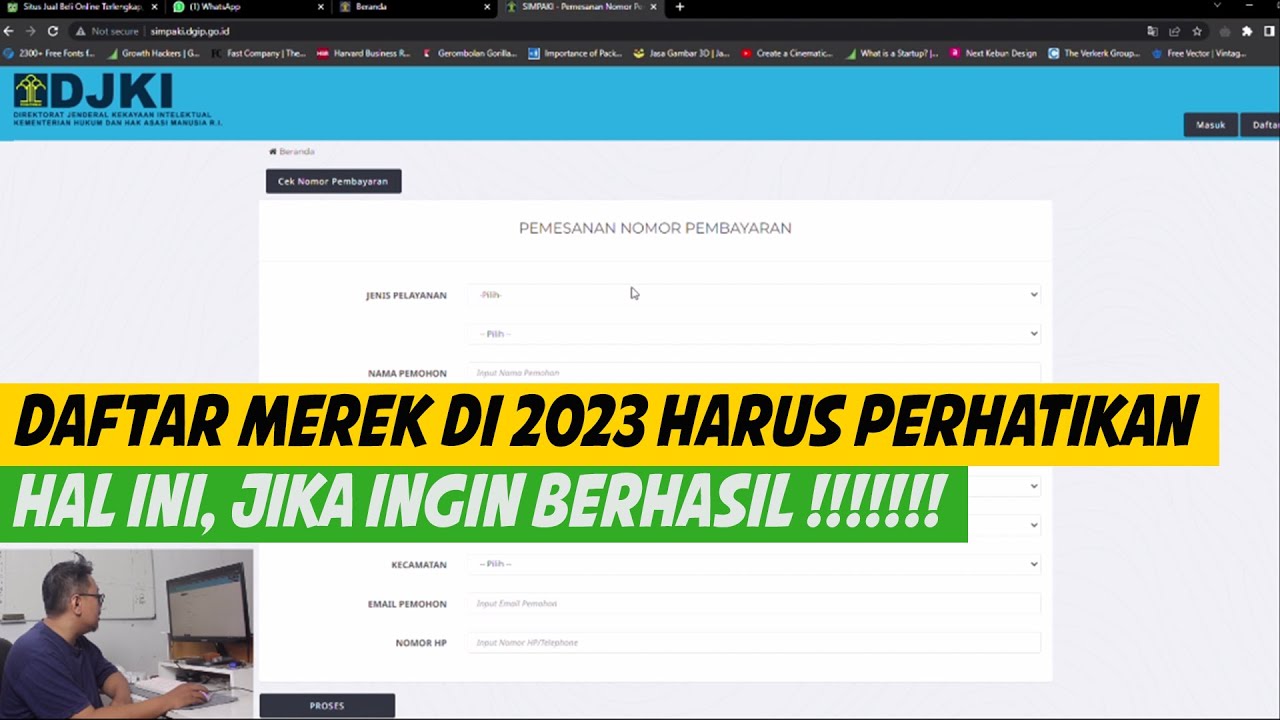CARA DAFTAR MEREK BISNIS TRAVEL UMROH DI DJKI RESMI 2023 - YouTube