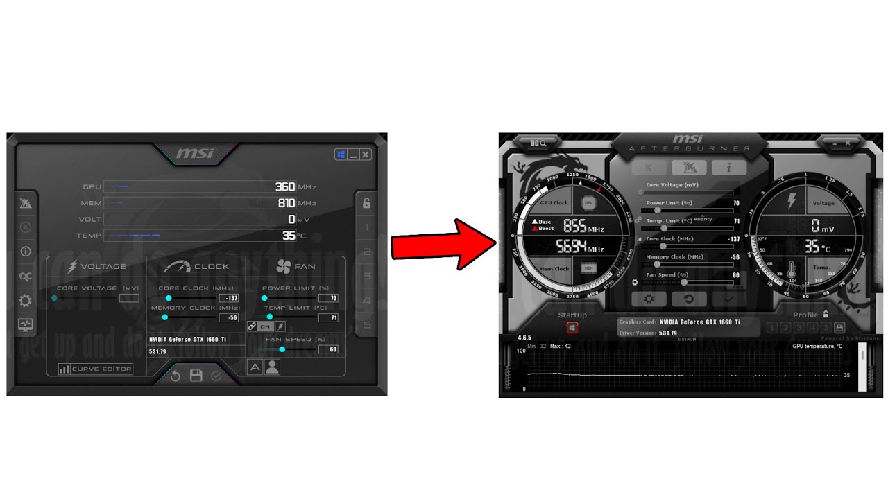 How to Change MSI Afterburner Layout - YouTube
