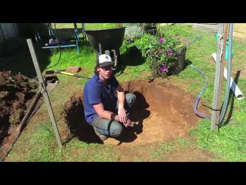 How to Make a Permaculture Grey Water Infiltration Basin - YouTube
