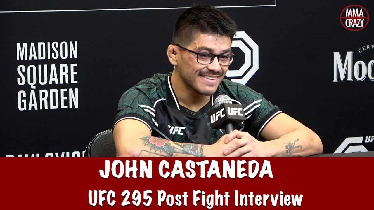 John Castaneda talks decision win over Kyung Ho Kang at UFC 295 - YouTube