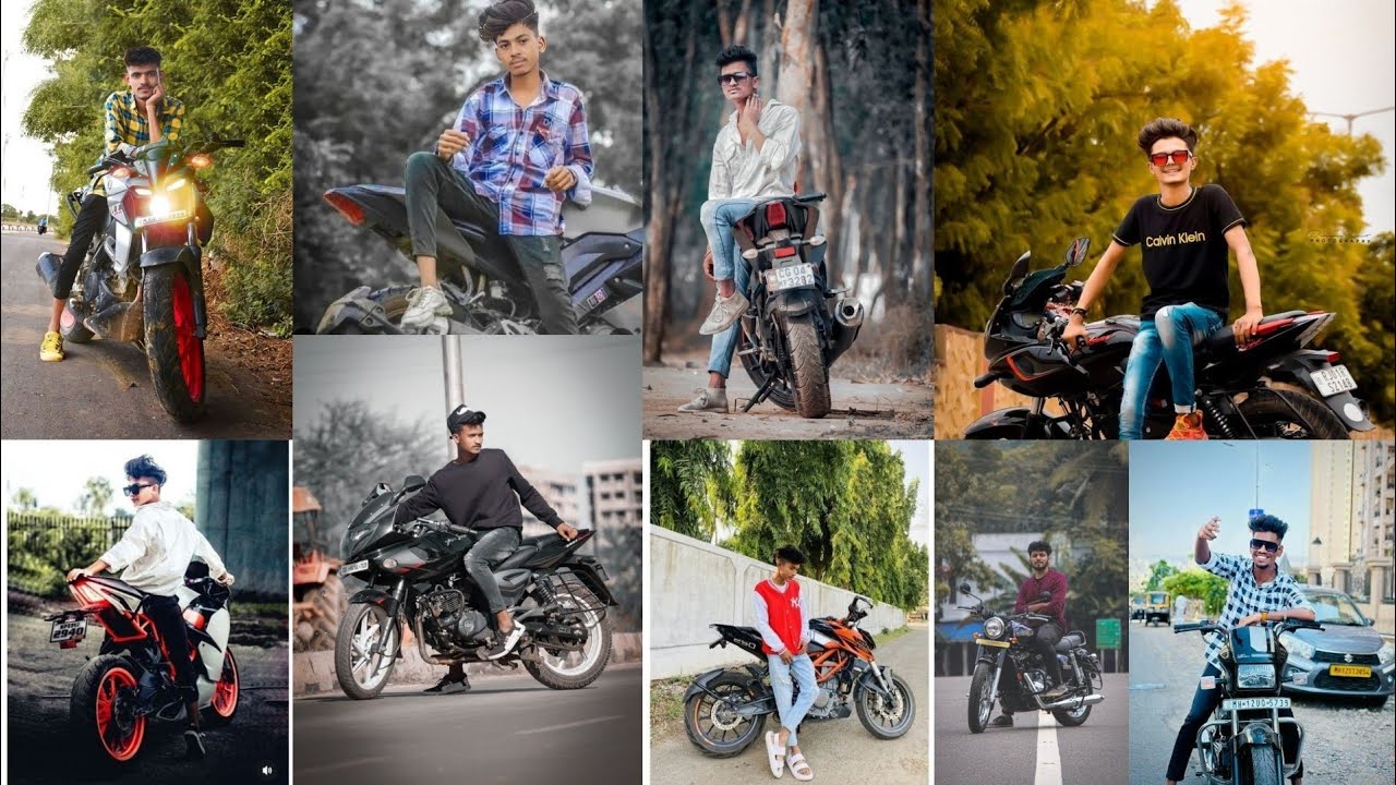 Bike Photoshoot Poses Ideas For Boys || Bike Photography Poses Ideas ...