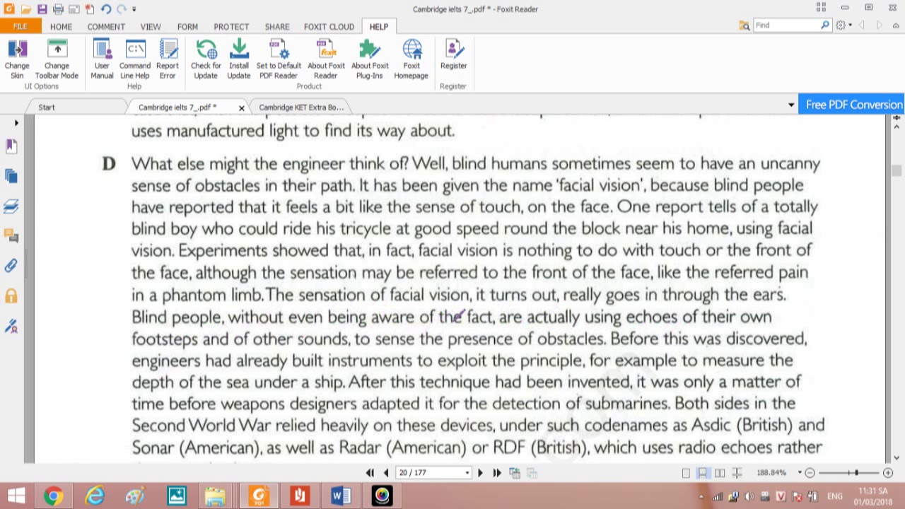 Chữa cam 7 reading test 1 passage 1 - YouTube