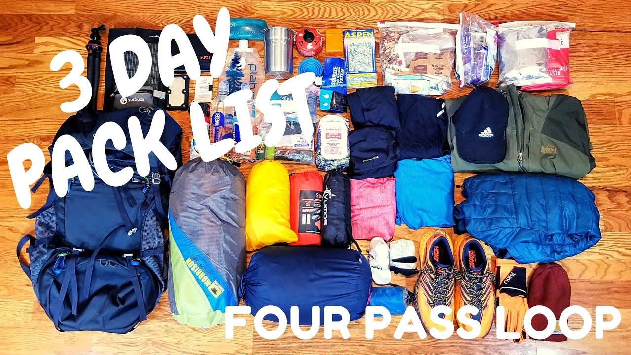 Gear For A 3 Day Backpacking Trip In Aspen, Colorado - YouTube