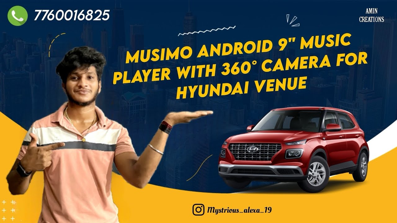 MUSIMO ANDROID 9" MUSIC PLAYER WITH 360° CAMERA FOR HYUNDAI VENUE @Amin ...
