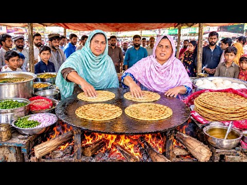 🇵🇰 1 Cent Paratha | 2 Hardworking Women Making Food to Survive | Street Food UK | Cheapest Pratha