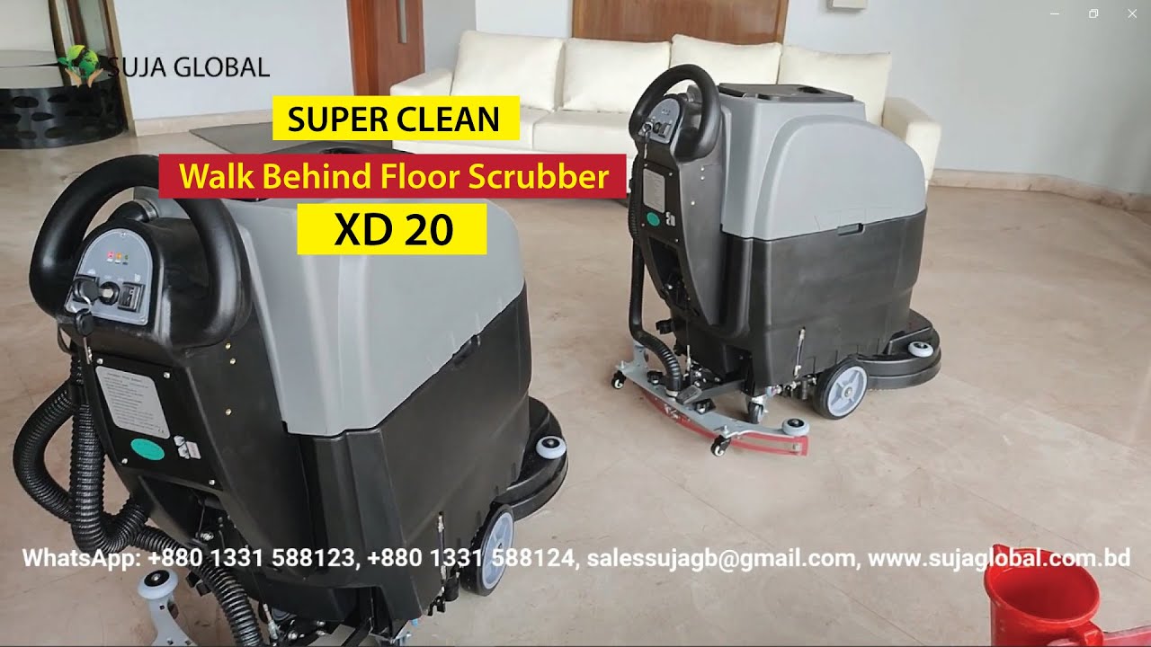 SUPER CLEAN Walk Behind Floor Scrubber XD 20 SUJA GLOBAL Cleaning ...