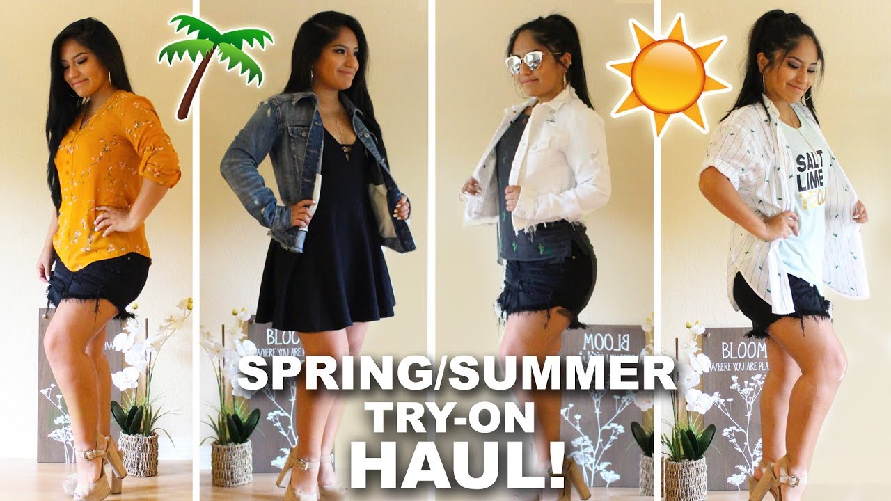 SPRING / SUMMER CLOTHING TRY-ON HAUL 2018!!! - YouTube