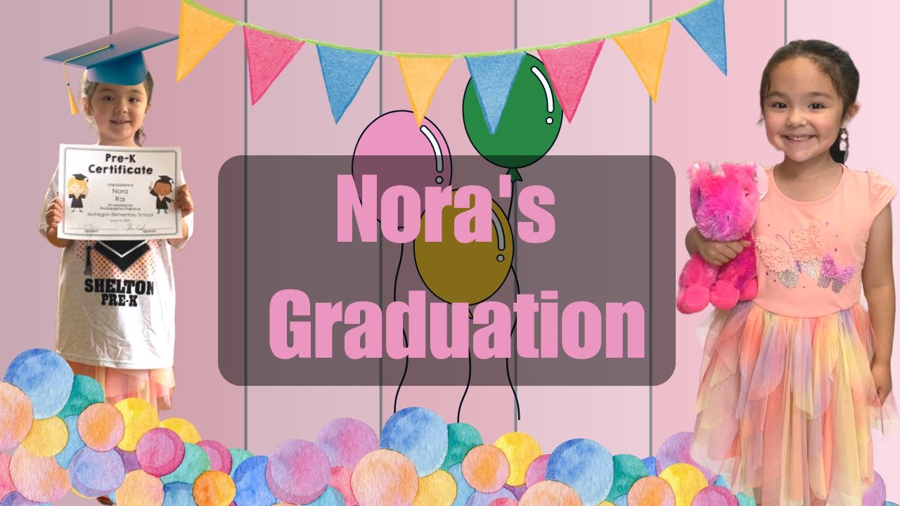 Stepping into Kindergarden: Nora's Pre-K Graduation Celebration! - YouTube