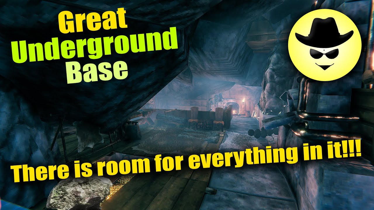 Great Underground Base for Valheim - Great Cave | Valheim - YouTube