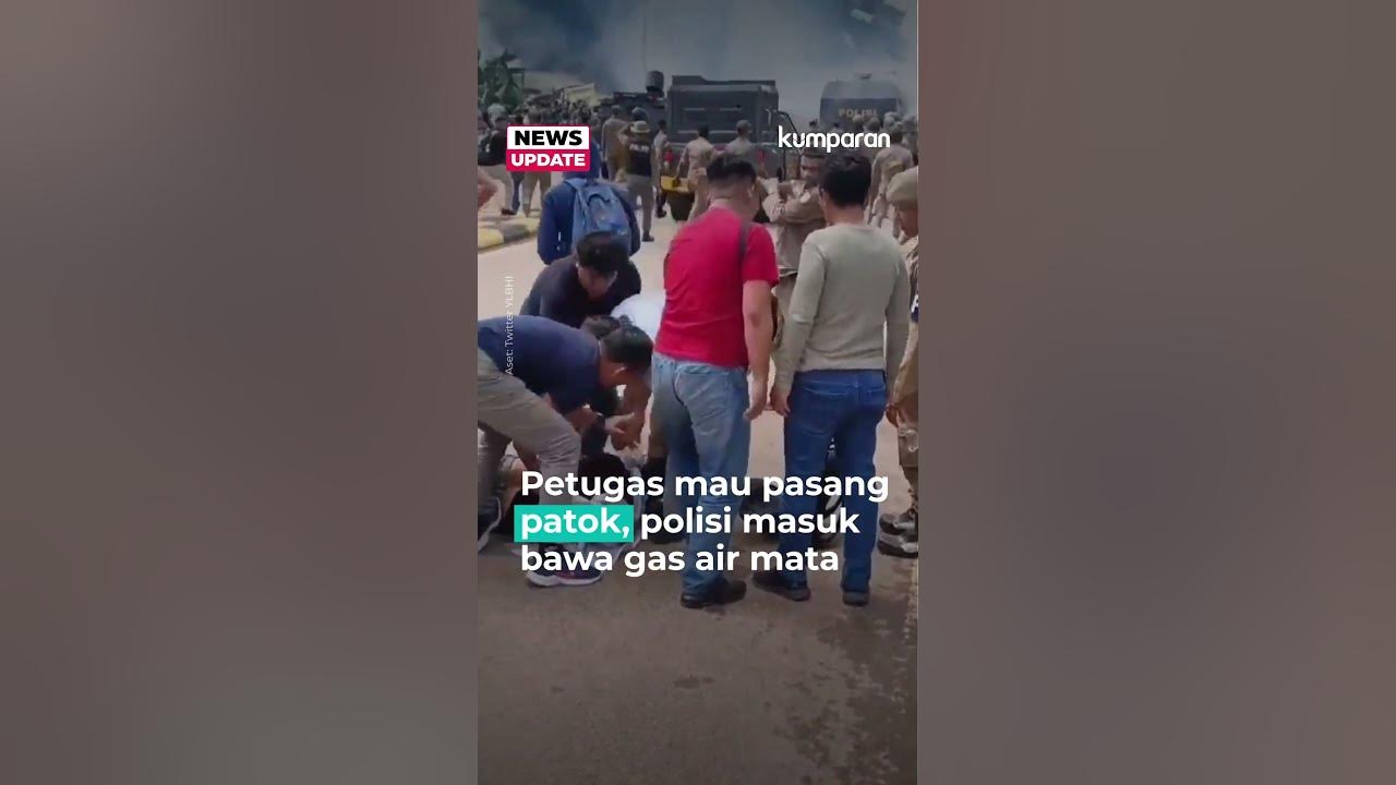 Bentrokan Antara Polisi Dan Warga Pecah Di Rempang Batam Youtube