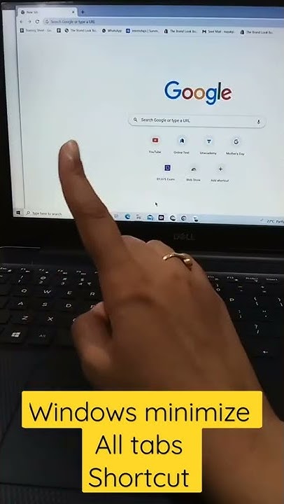 How to minimize All the tabs with one shortcut keys#techteach #shorts # ...