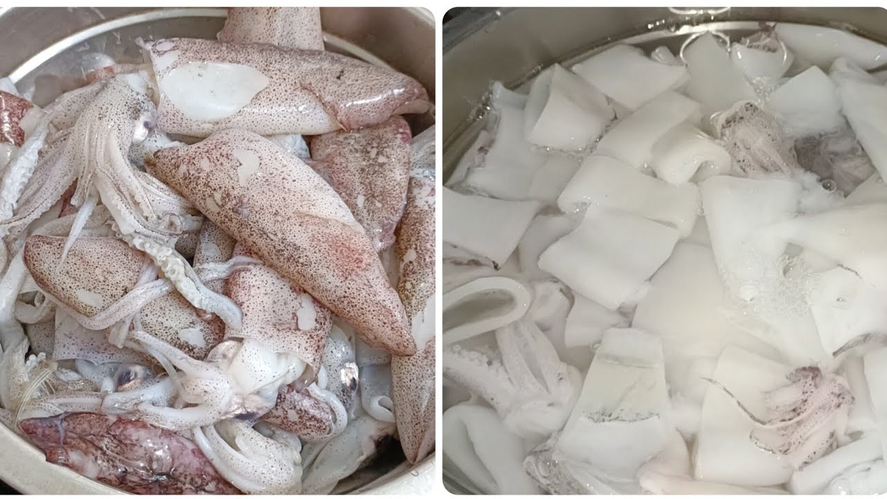 How to clean Squid fish | माकली साफ कशी करायची | Squid Cleaning ...
