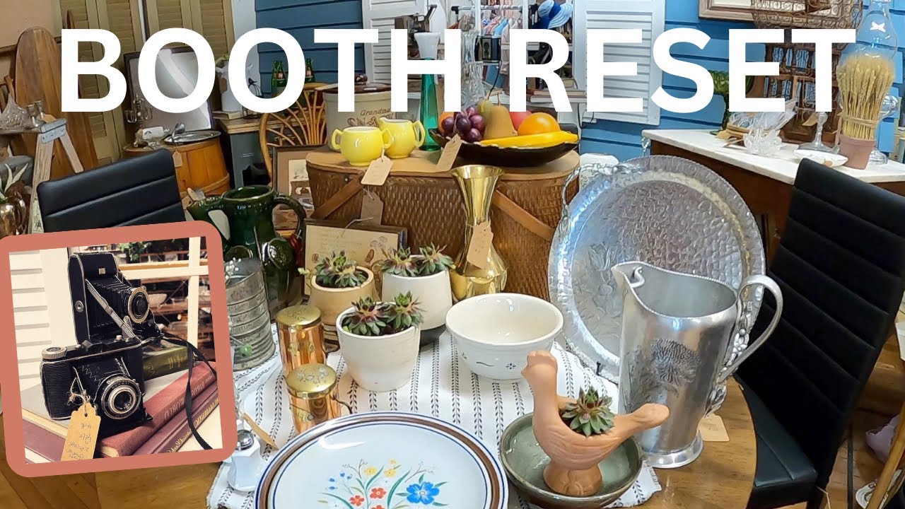 It's Time For a RESET! Adding Live Plants to My Antique Booth |Vintage ...