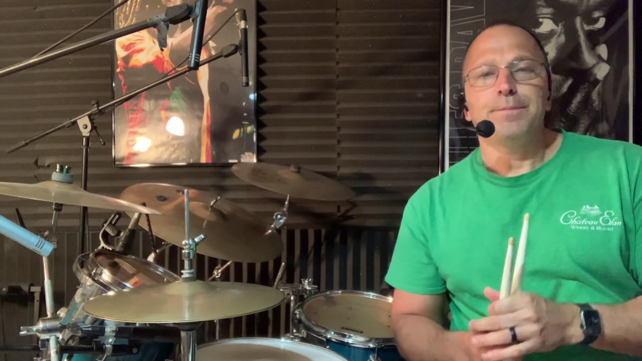Free Drum Lesson: Paradiddle variations over a foot ostinato - YouTube