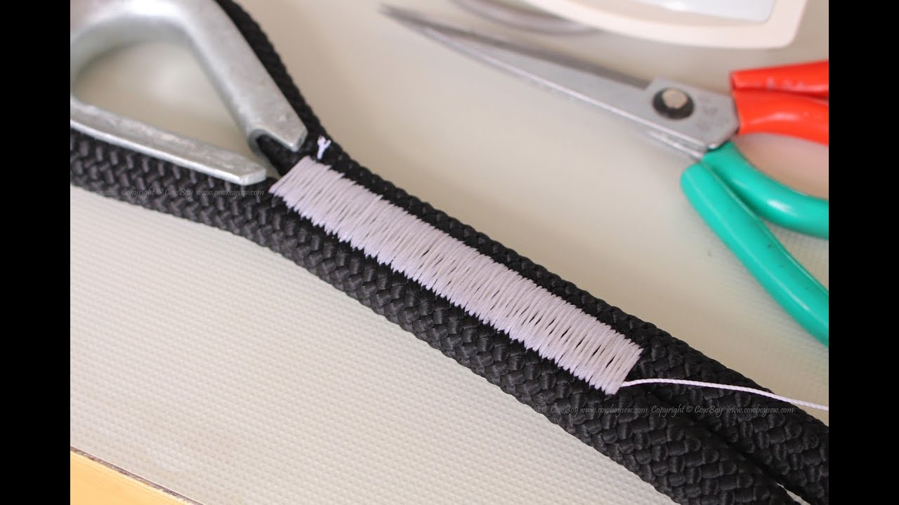 New automatic safety rope stitching machine - YouTube