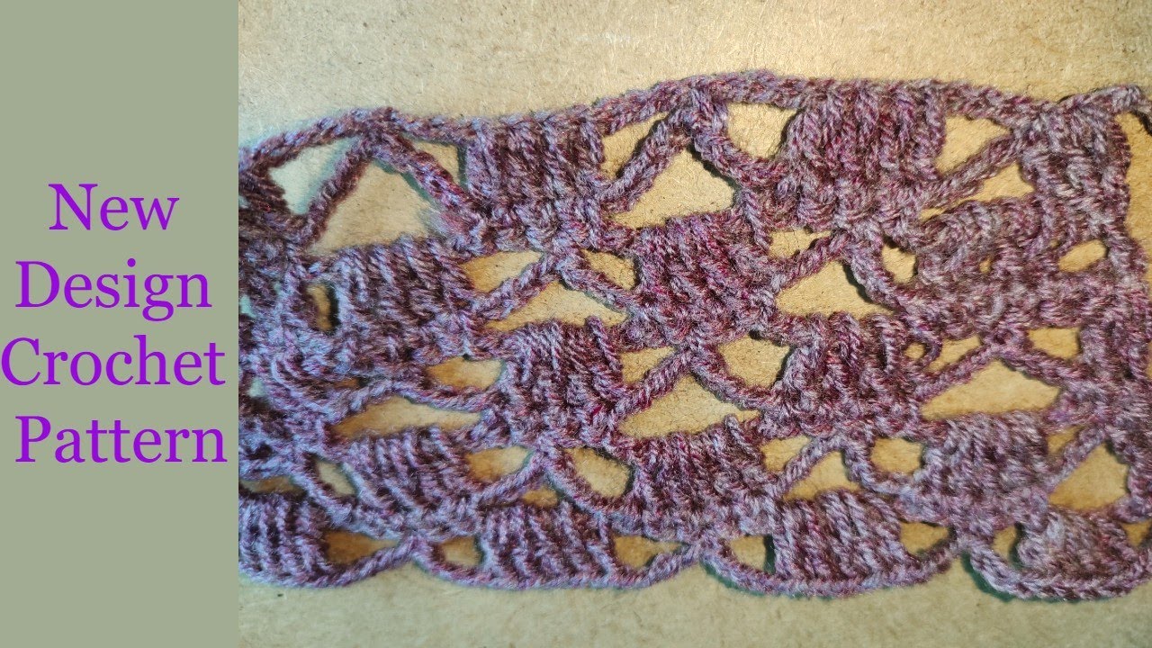 Most Becutifull New design crochet pattern making at home (tutorial ...