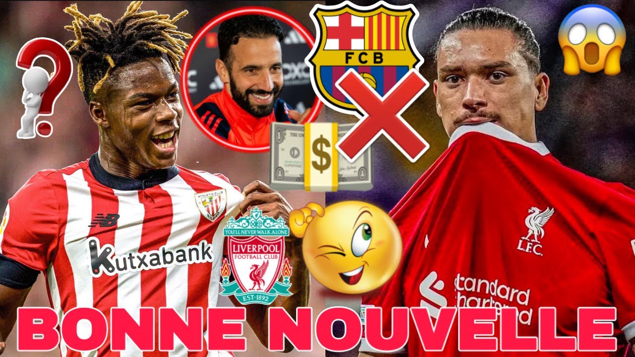 😱LIVERPOOL Récite Offre de 46M€ Par Barça darwin nunez Nico Alexander ...