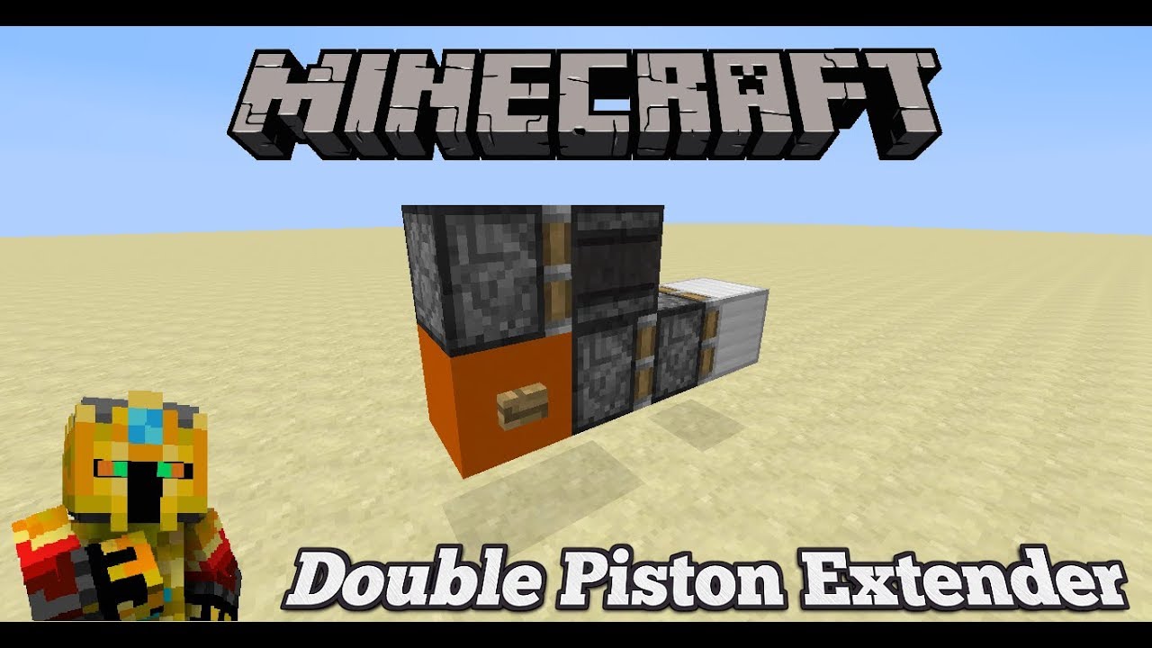 Minecraft | Simplest Double piston extender - YouTube