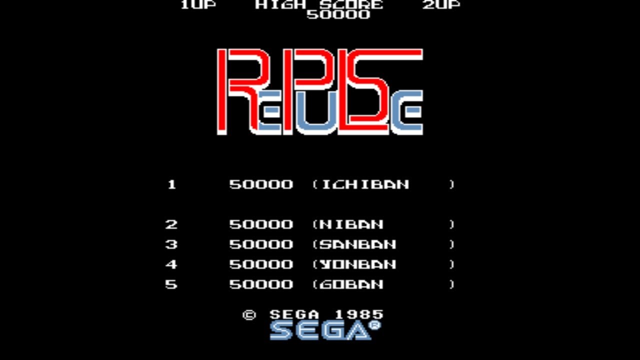 Repulse 1985 Sega Mame Retro Arcade Games - YouTube